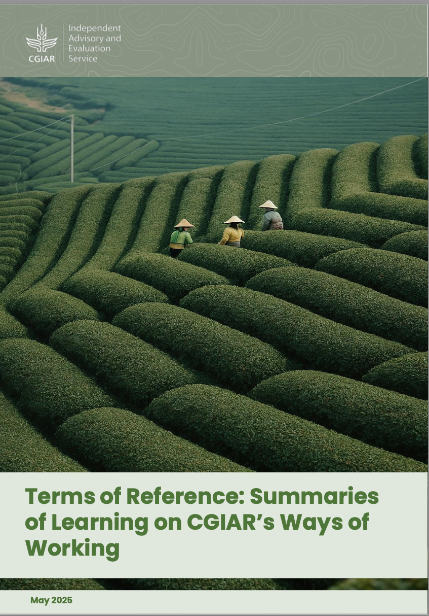 Terms of Reference: Summaries of Learning on CGIAR’s Ways of Working | IAES | CGIAR Independent ...